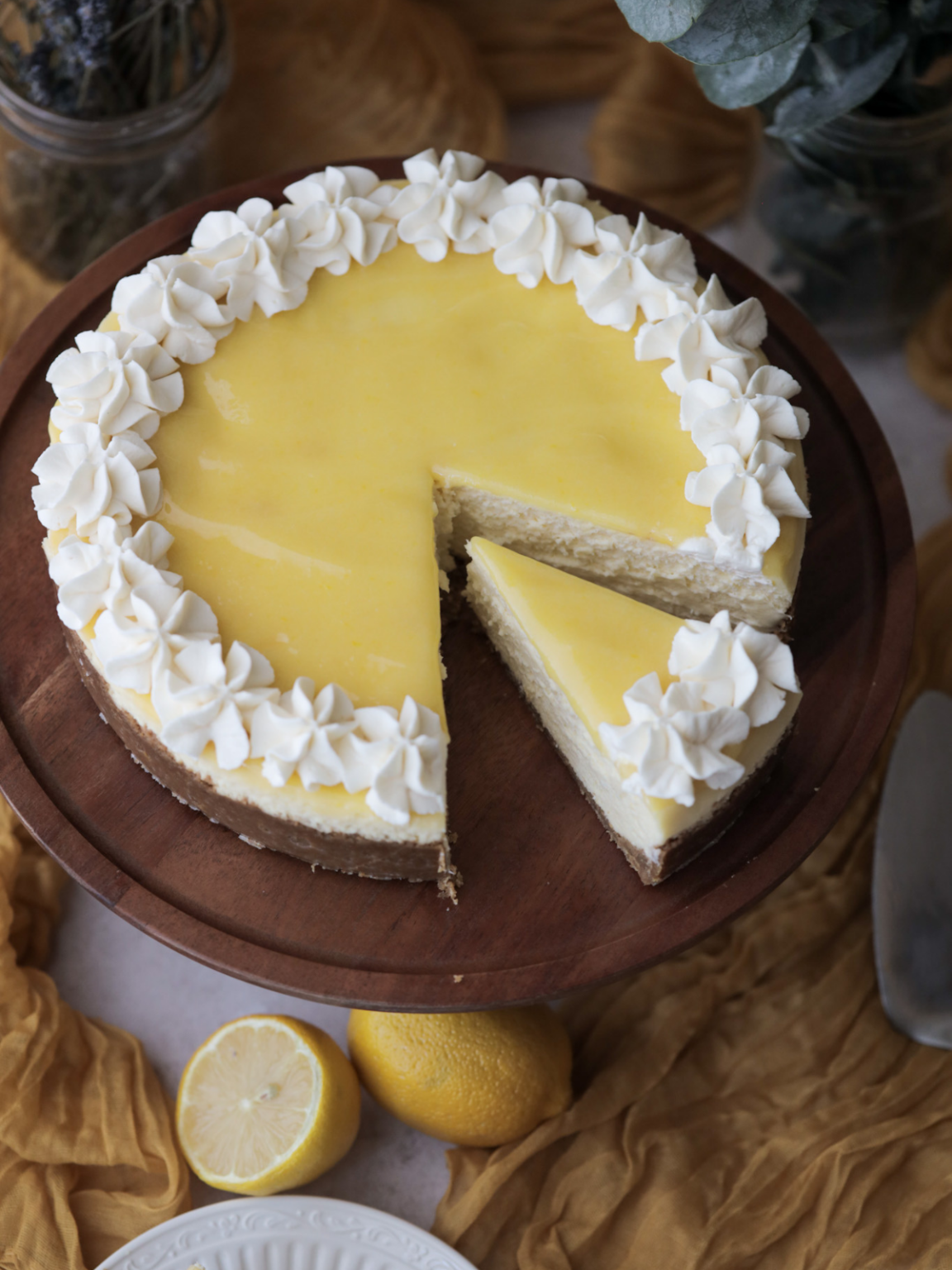 Lemon Curd Cheesecake - Bake With Jamie