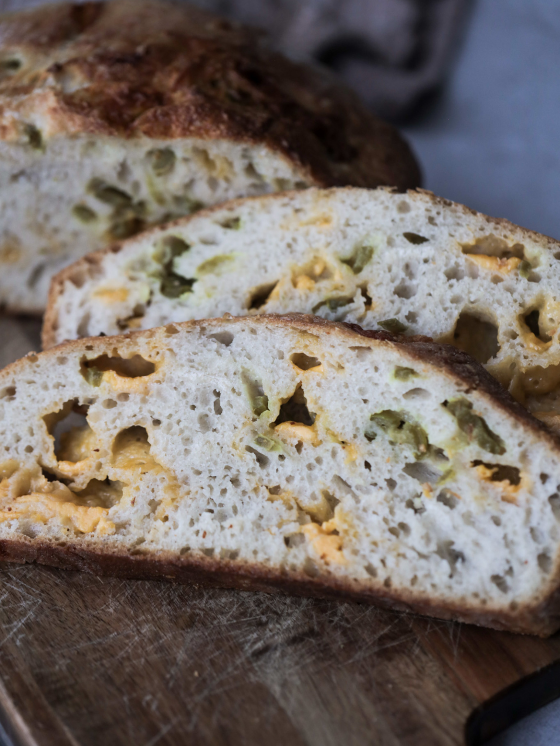 Jalapeño Cheddar Sourdough Bread - Bake With Jamie