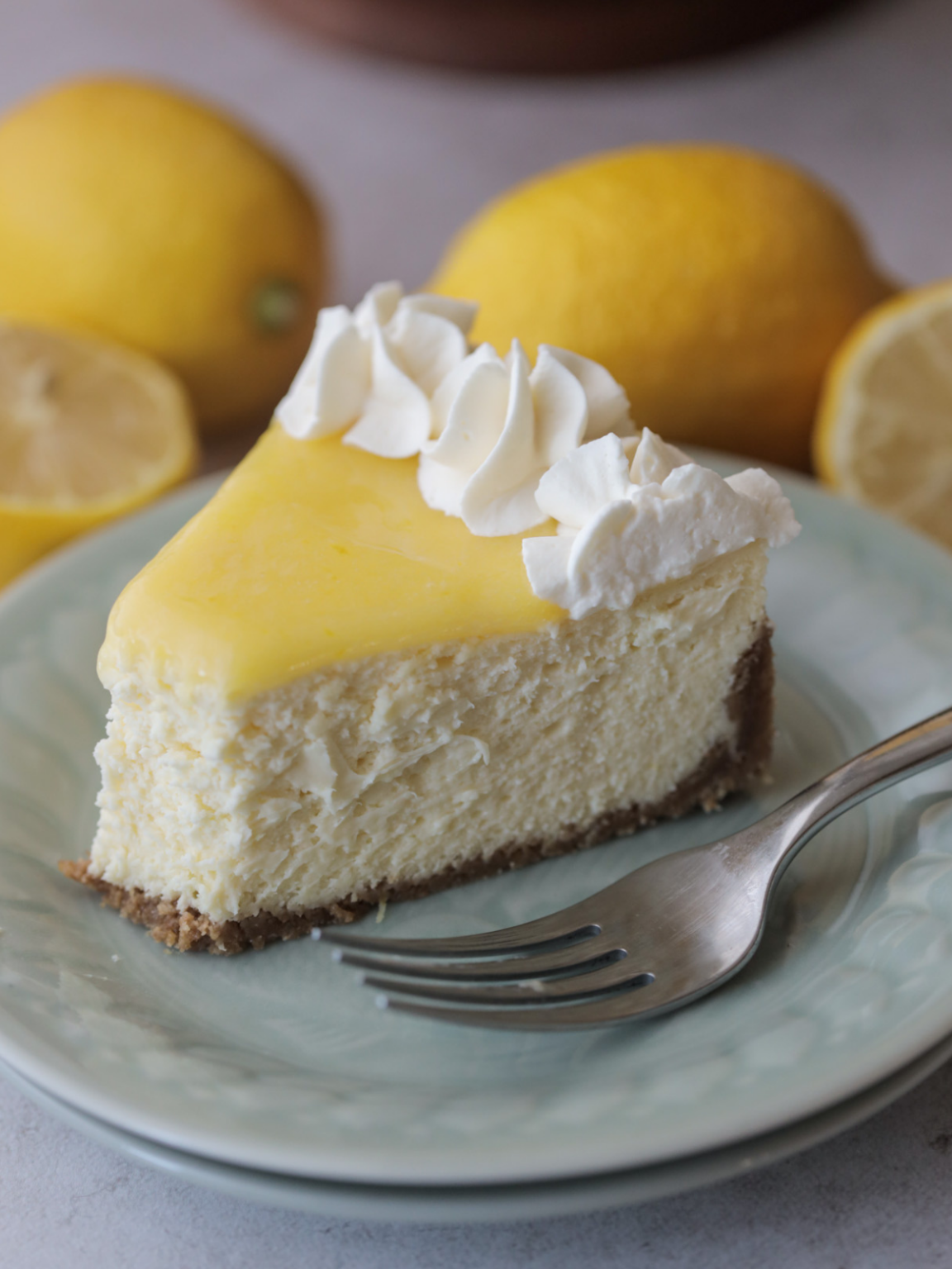 Lemon Curd Cheesecake - Bake With Jamie
